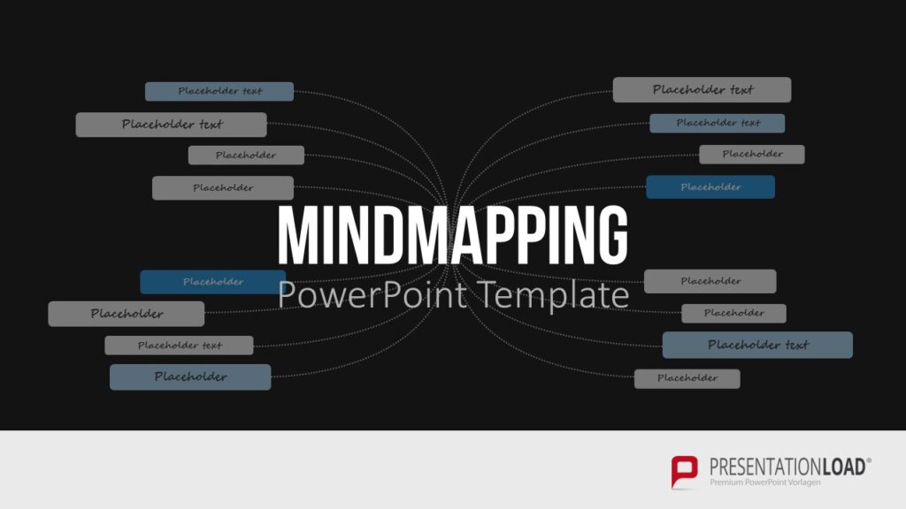 Powerpoint Präsentation - Mindmapping - Designvorlage - vorlagen.de